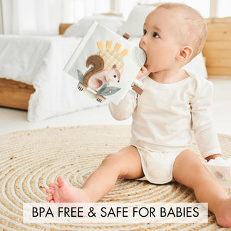 Soft Baby Book with Touch and Feel Pages - Cute Sensory Book for Babie ...